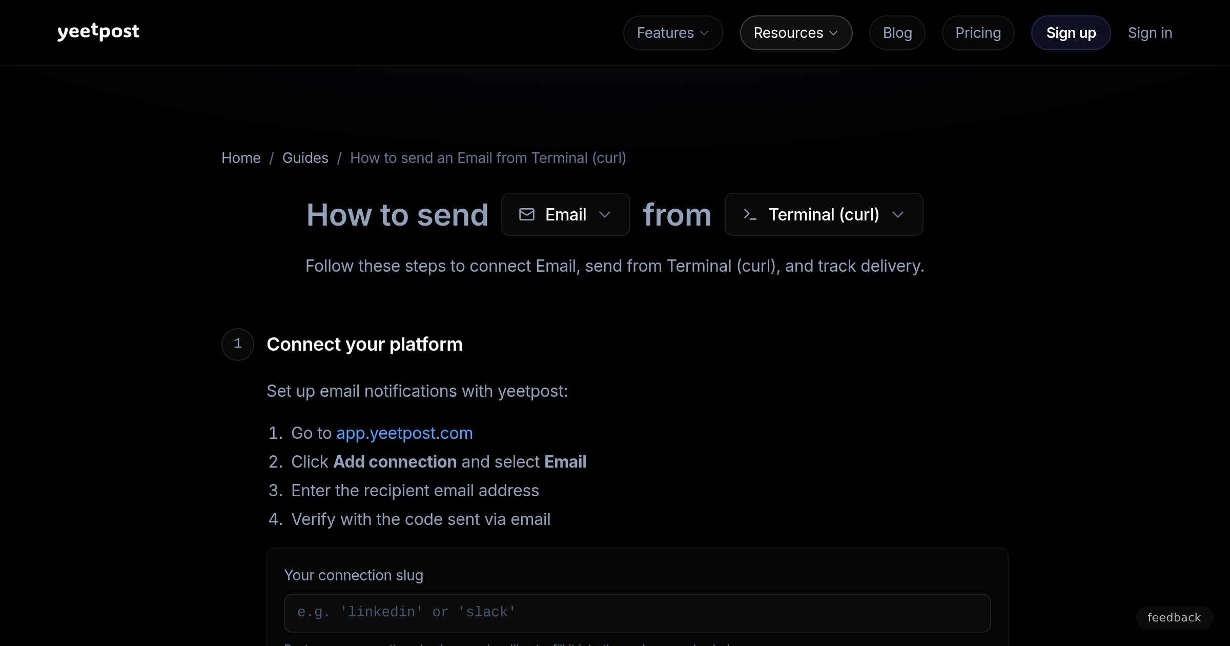 How to send an Email from Terminal (curl) | yeetpost